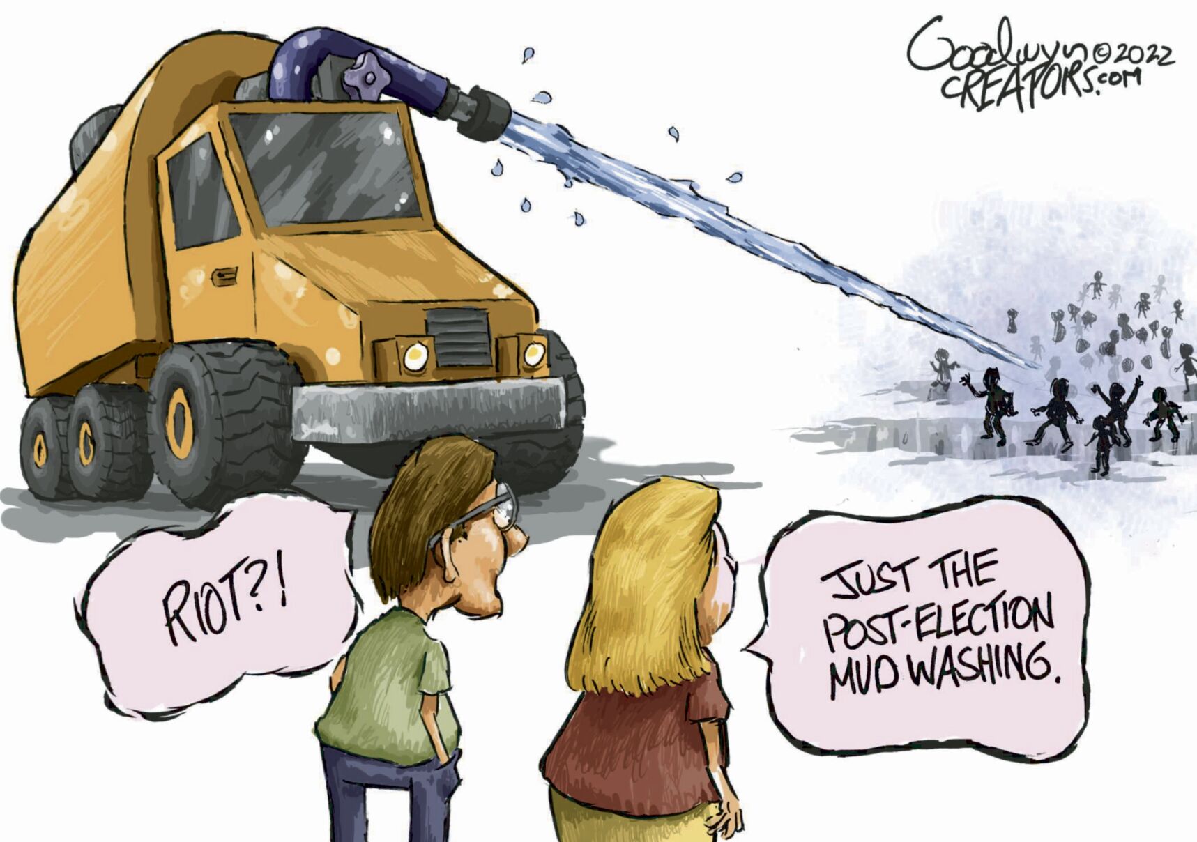 Cartoon: Mud Washing
