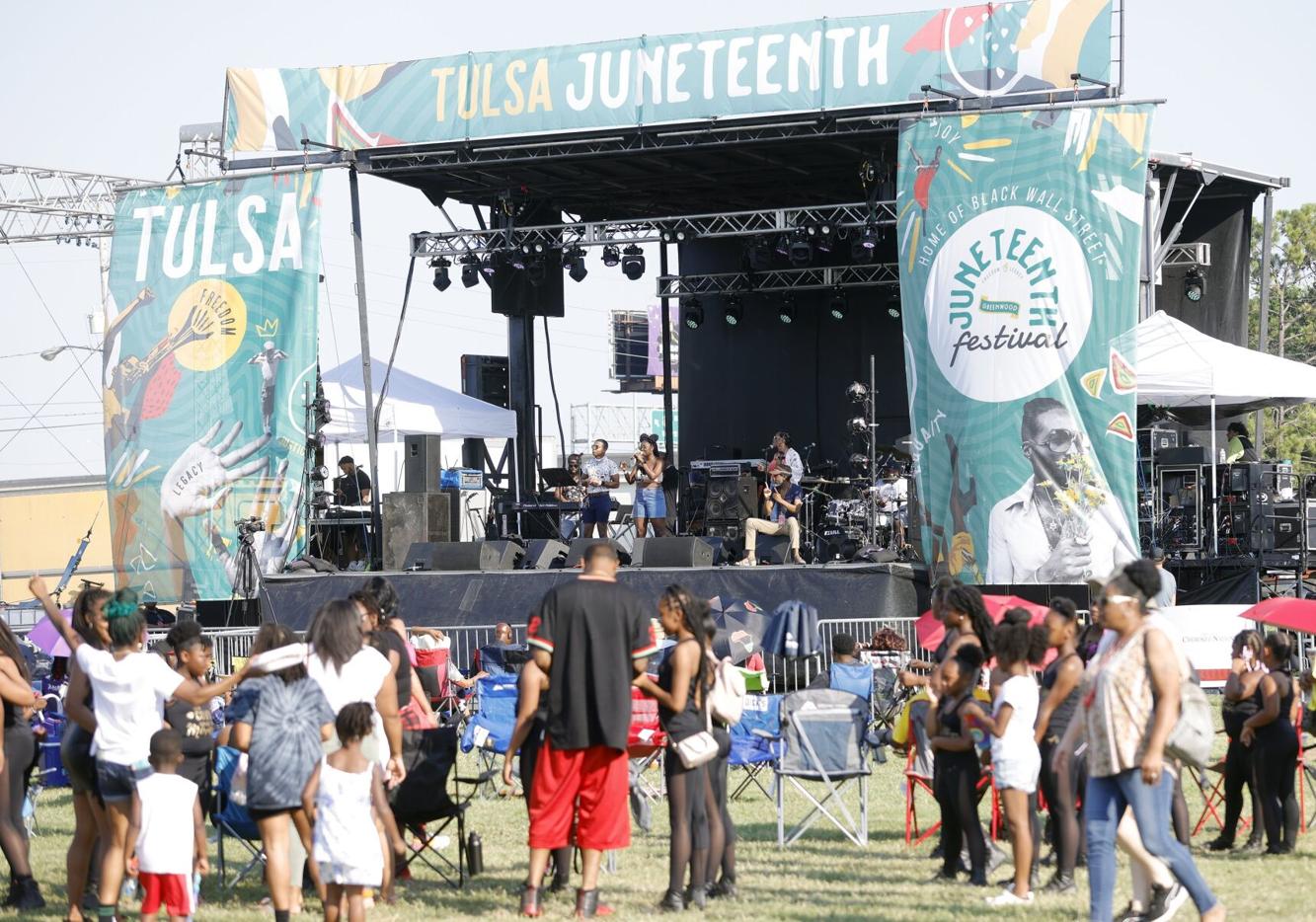 'Supporting the truth is monumental': Tulsans celebrate unity, freedom ...