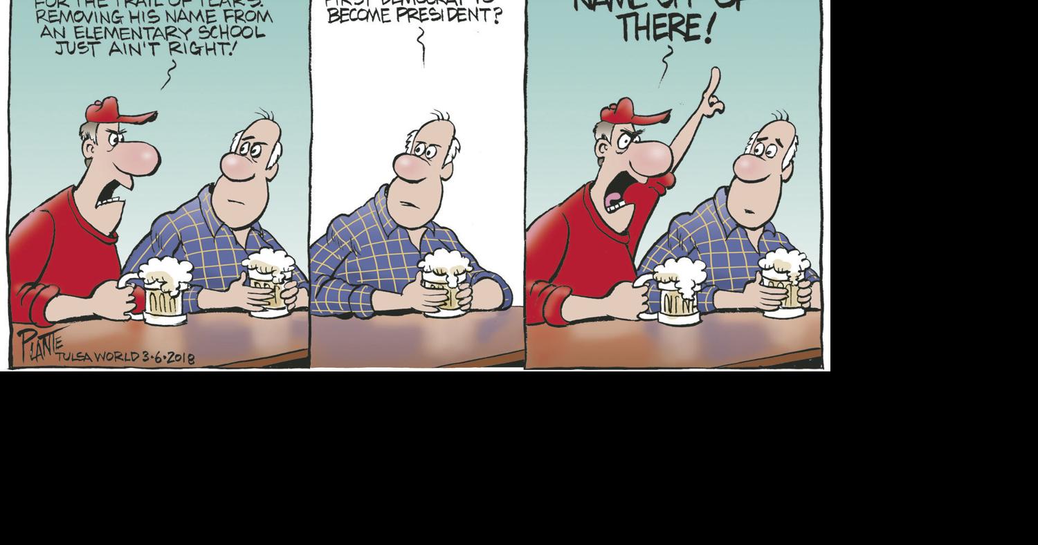 Bruce Plante Cartoon: Andrew Jackson Elemenartary