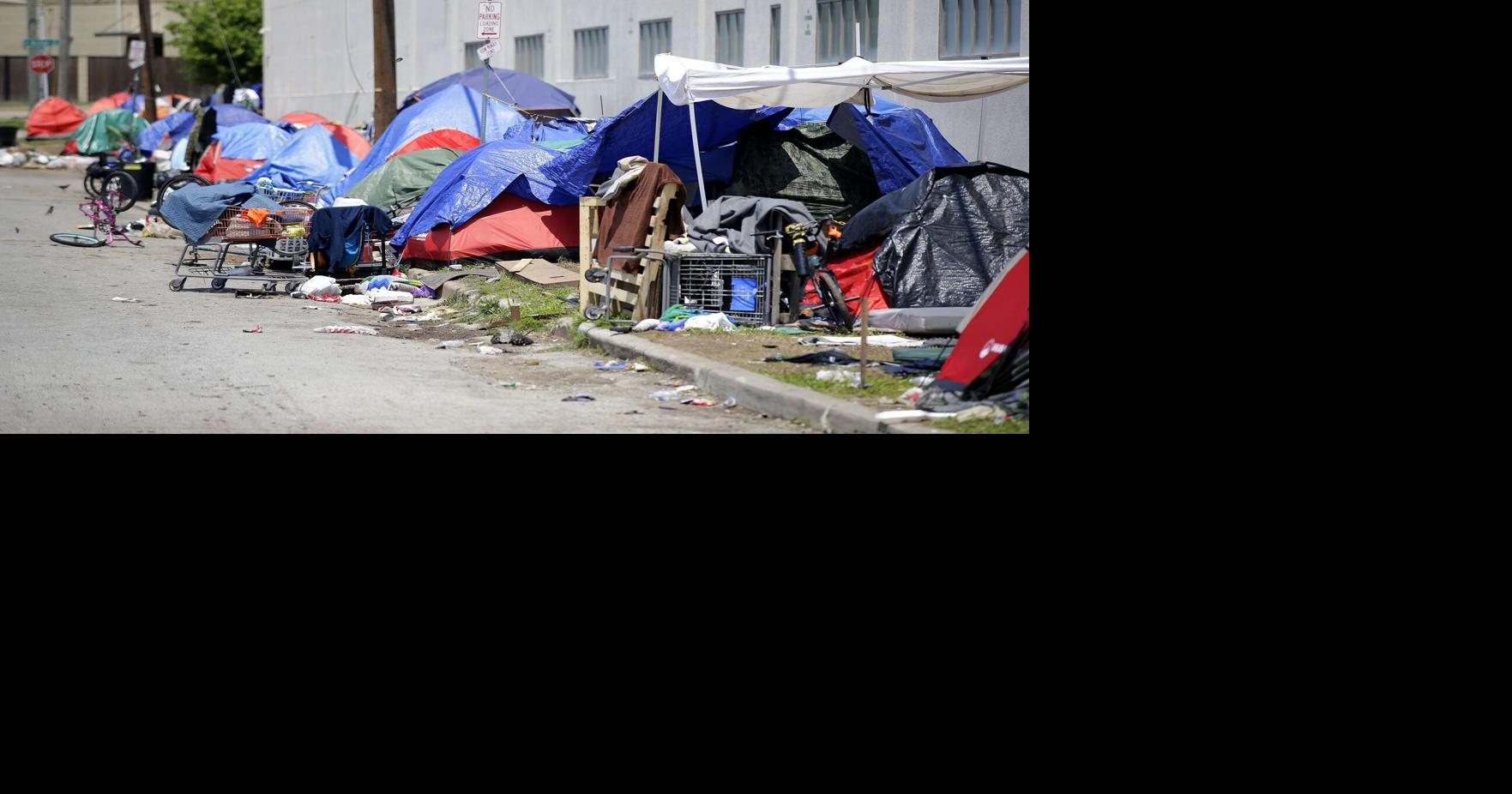 May 2021 photos: Homeless camps appearing around downtown Tulsa