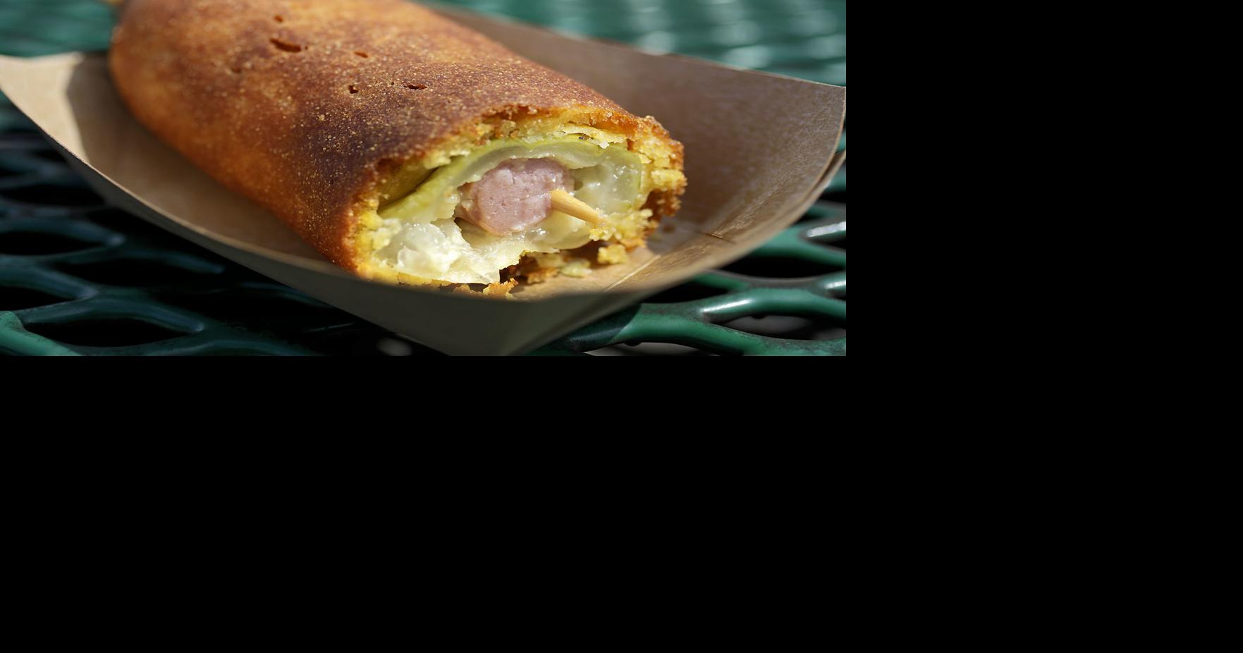 We tasted the new foods at the Tulsa State Fair and the 'Baco-Gator' is ...