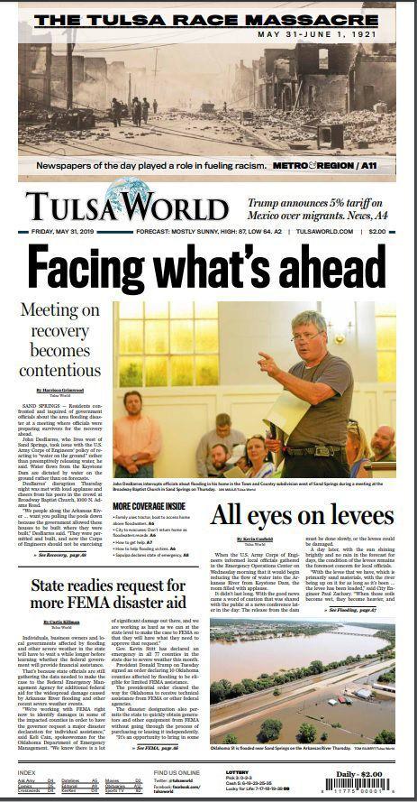 Gallery: Tulsa World front pages from May 2019 storm coverage | State ...