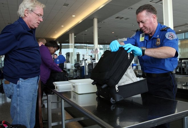 TSA officers help secure the air