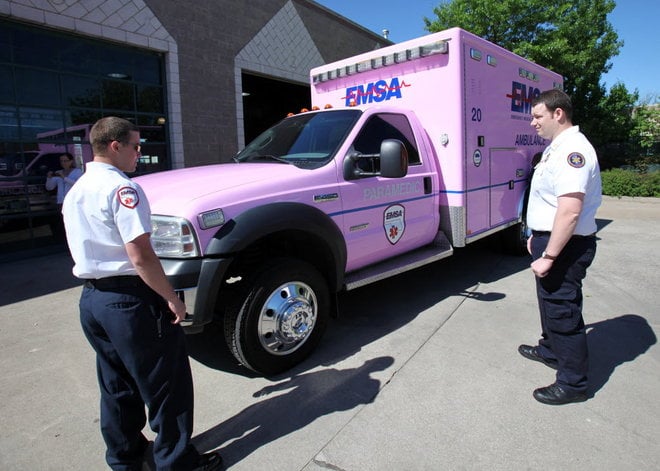 EMSA rolls out pink ambulance