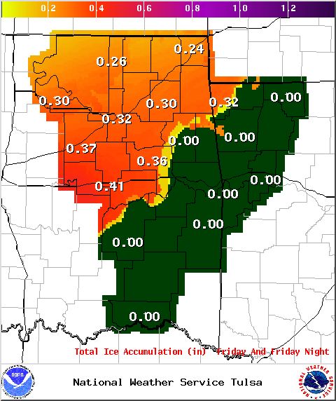 Ice storm warning issued for Tulsa County, surrounding areas | Local ...