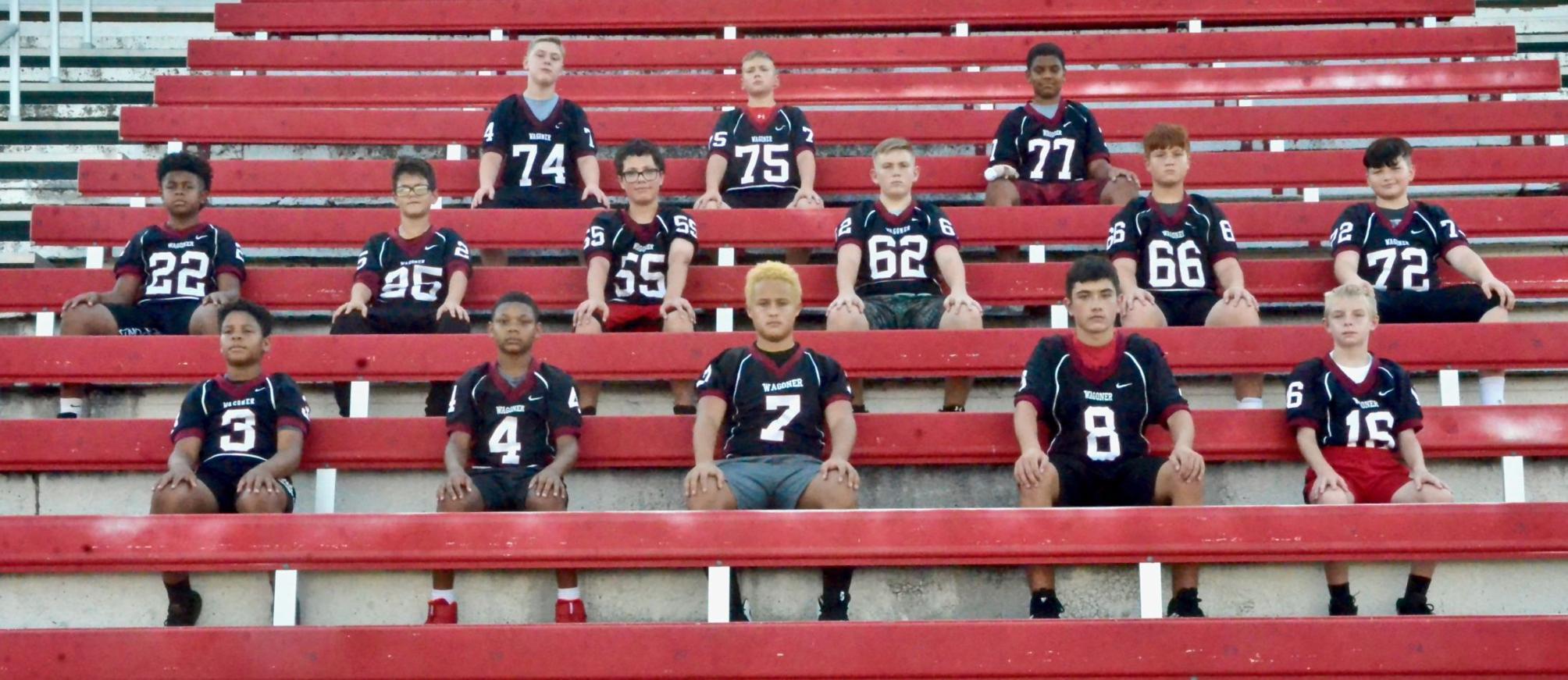 7th Grade Wagoner football team 2020