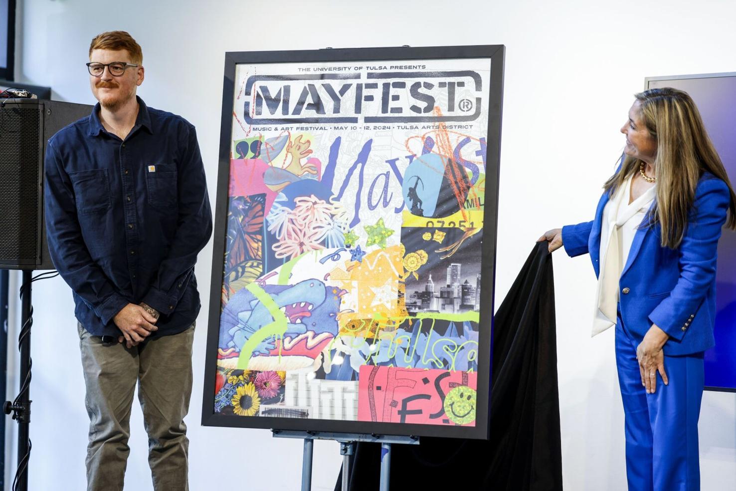 2024 Mayfest poster by Tulsa artist Aaron Whisner unveiled
