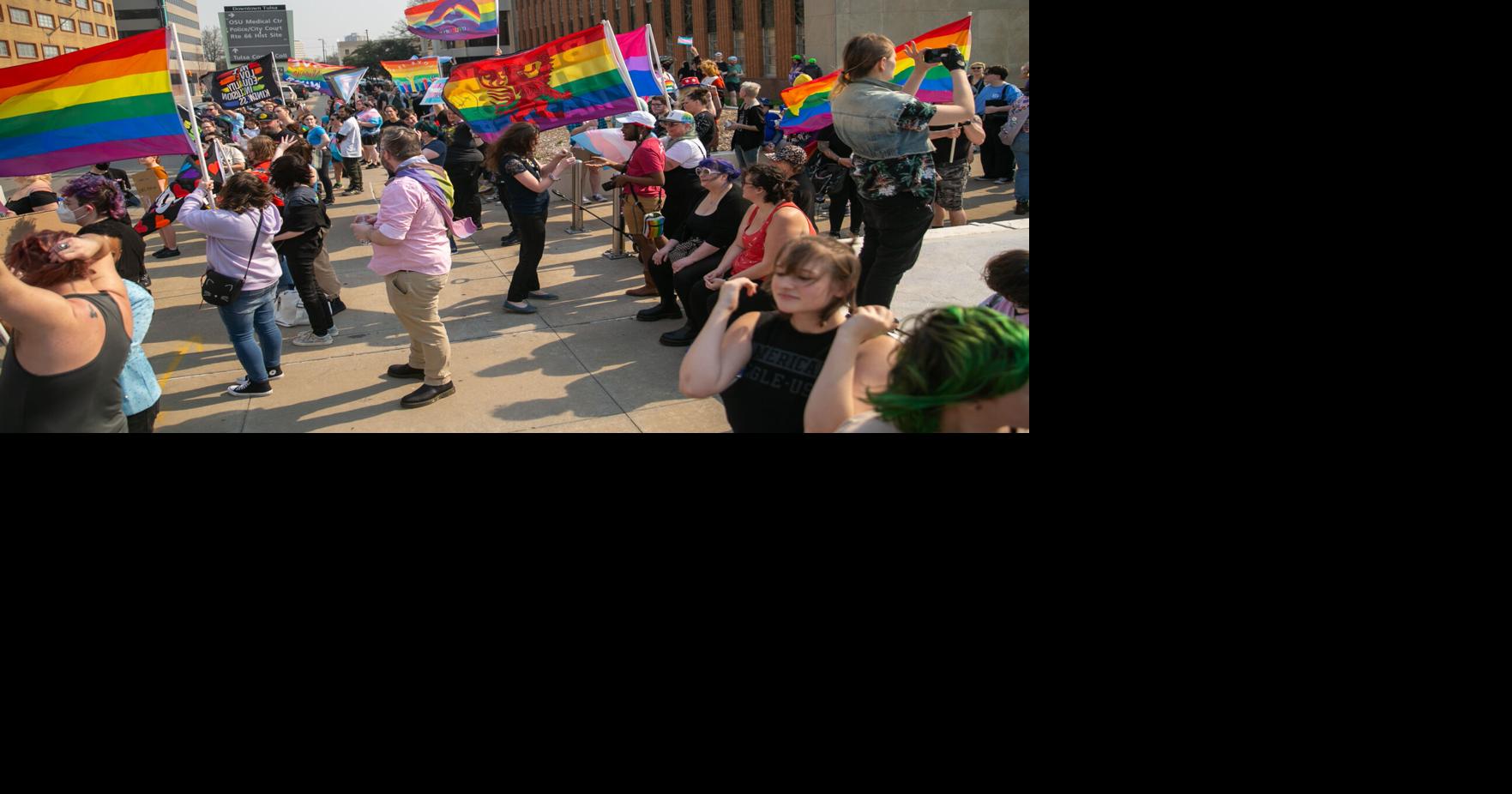 Photos: Hundreds march for Transgender Day of Visibility in Tulsa