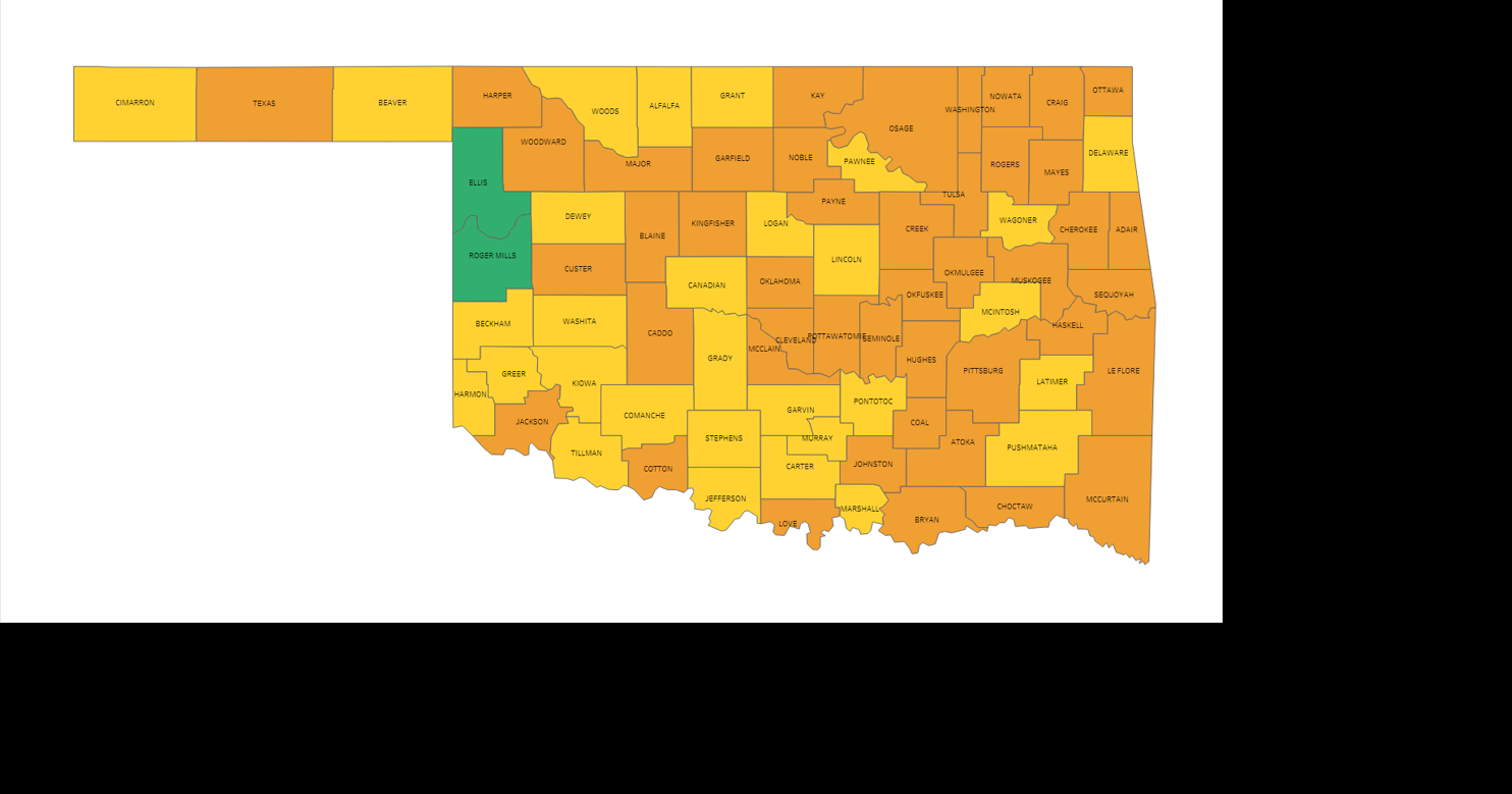 Color-coded COVID maps? Oklahomans can take their pick of versions
