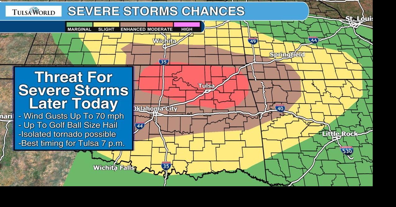 Live weather report from Tulsa World Meteorologist Kirsten Lang