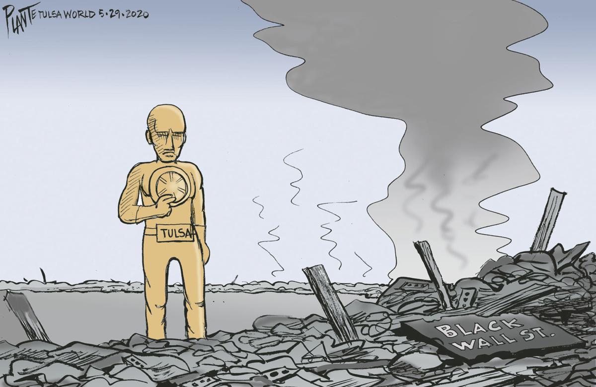 Bruce Plante Cartoon: Tulsa Race Massacre