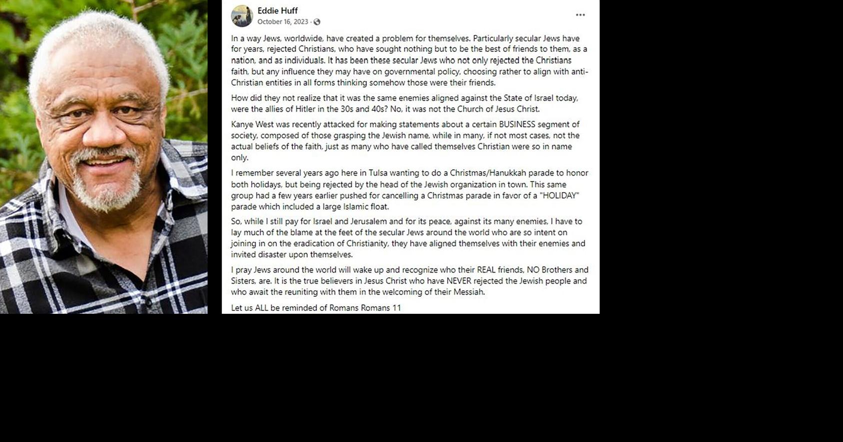 Tulsa candidate Eddie Huff explains his controversial posts