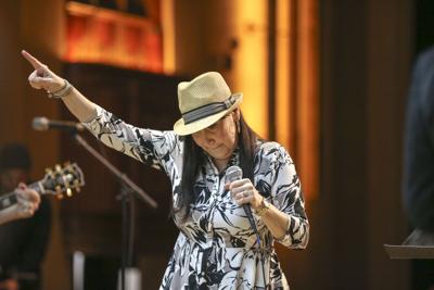 Reverend Horton Heat, Ann Bell performing at inaugural Carney Fest