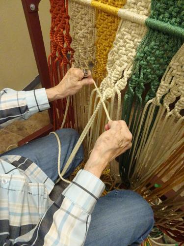 Strength, beauty join forces with macrame