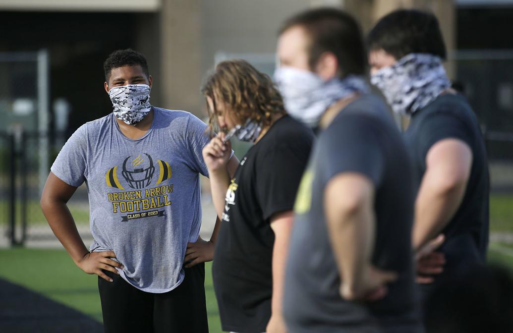 Gallery: Broken Arrow football team returns to practice following COVID ...