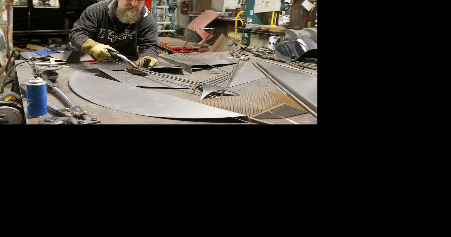 Metal artist Chris Wollard goes big