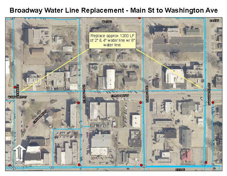 City council approves $479,000 water line project for downtown