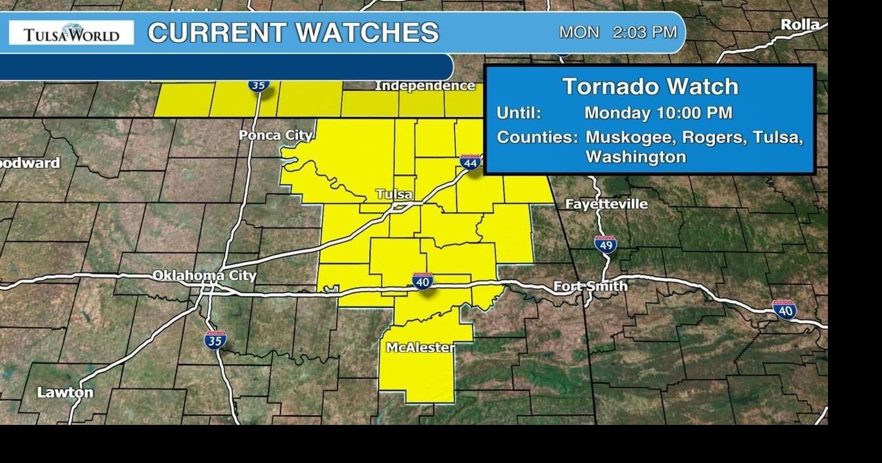 Live weather report from Tulsa World Meteorologist Kirsten Lang