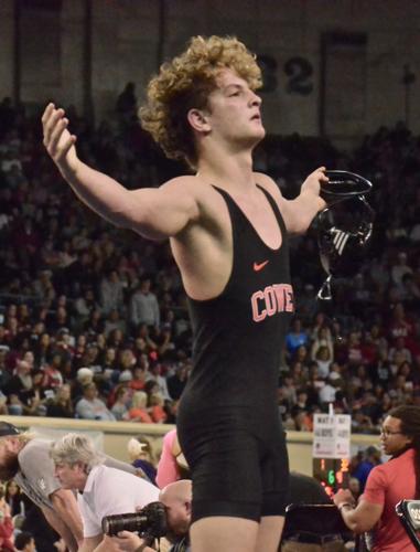 Coweta's Toby Shipman, Wagoner's Kale Charboneau win state wrestling titles