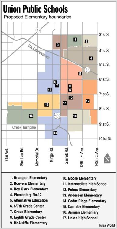 Proposed redistricting of Union boundaries