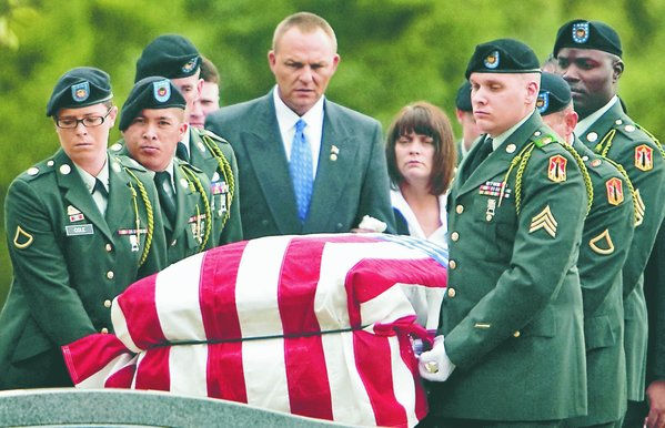 Fallen soldier from Moore is given a fond farewell
