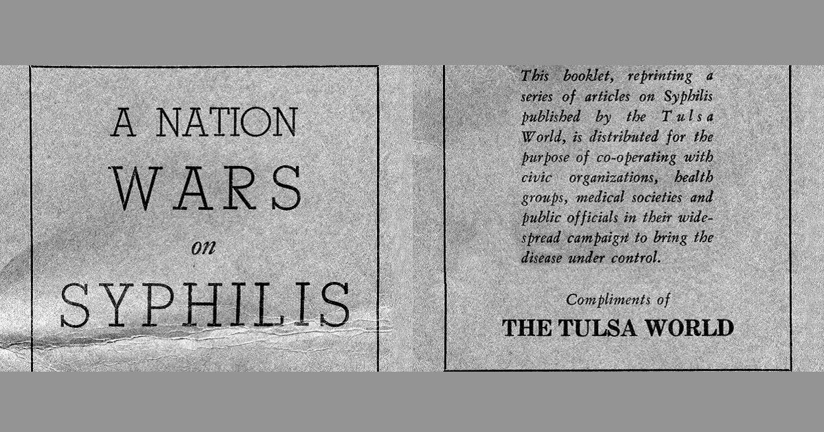 Syphilis was taboo but important health topic in 1930s