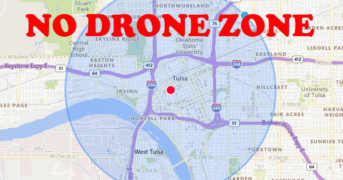 Authorities announce drone no-fly zone in, near downtown, Friday-Sunday