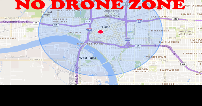 Authorities announce drone no-fly zone in, near downtown, Friday-Sunday