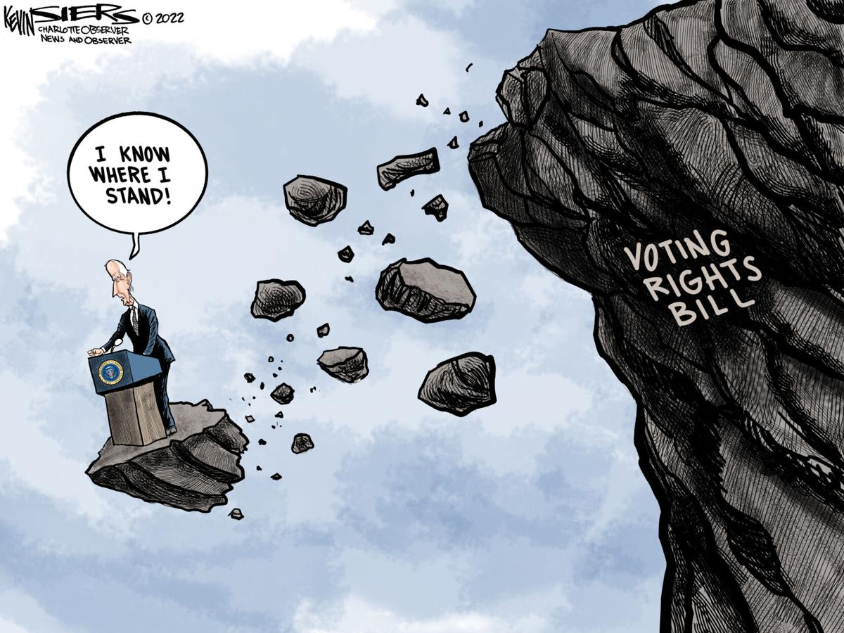Cartoon: Voting rights crumble
