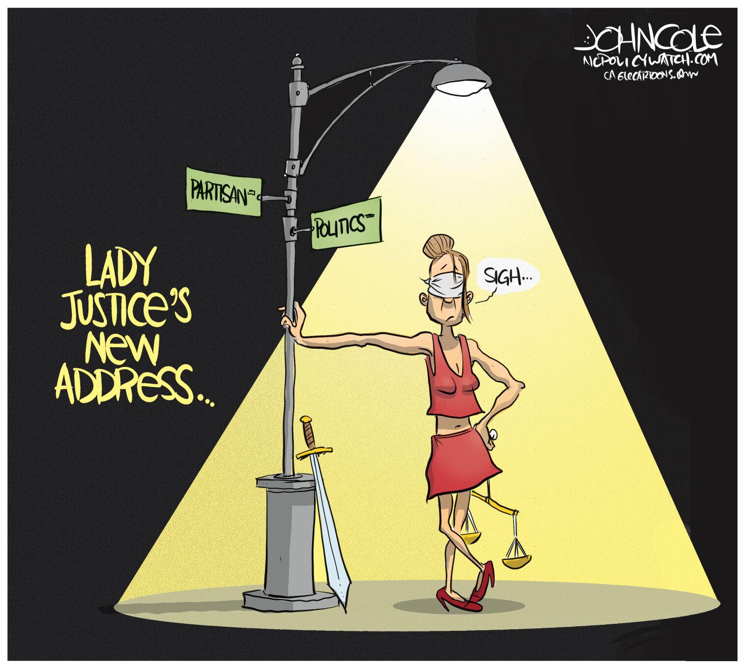 Cartoon: Lady Justice