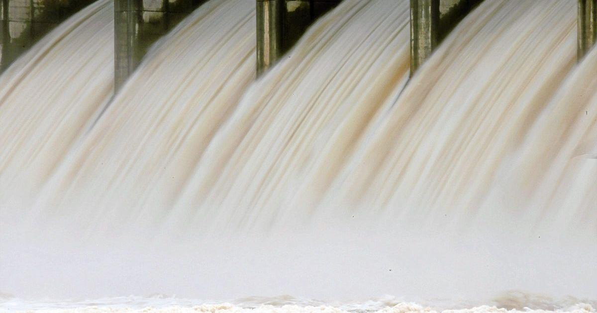 Keystone Lake nearing flood stage