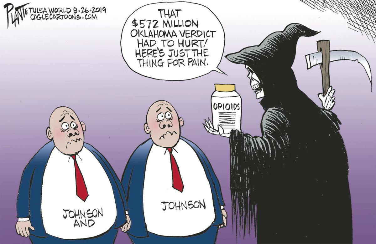 Bruce Plante cartoon: Johnson and Johnson