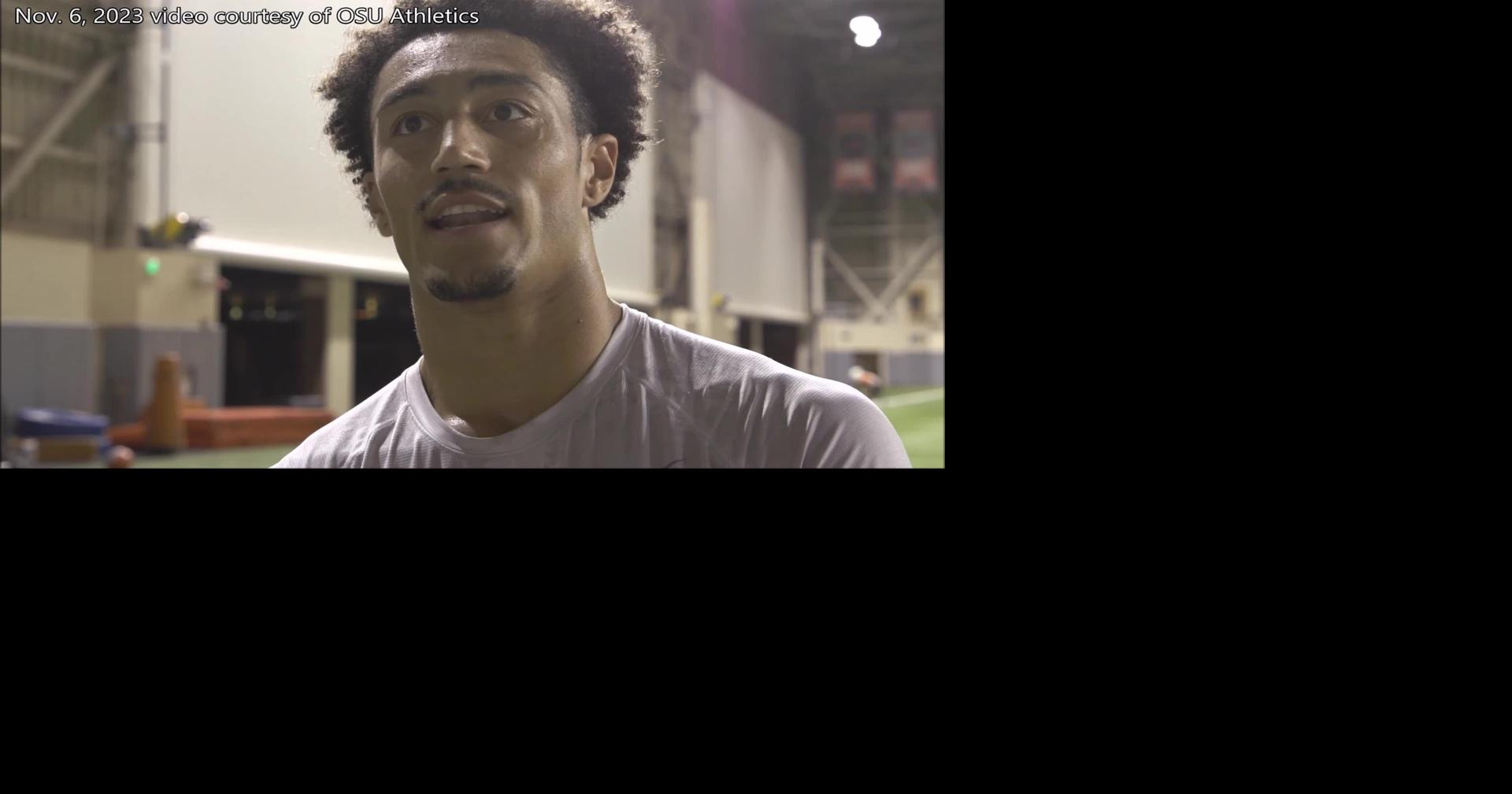 Oklahoma State WR Leon Johnson on transferring from Division III; being ...