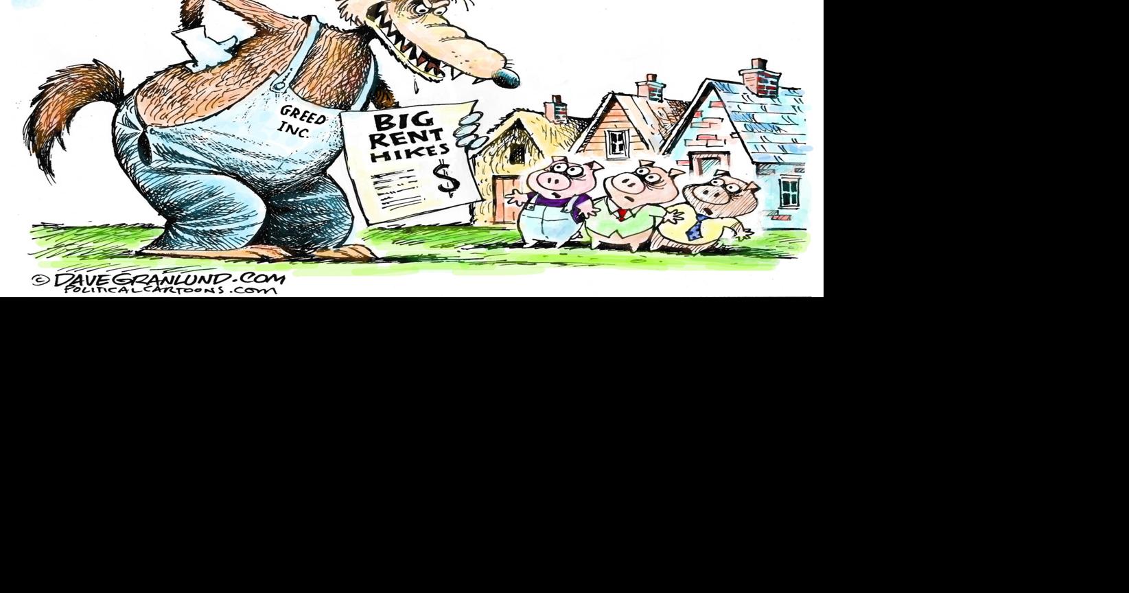 Cartoon: Big Rent Hikes by Dave Granlund