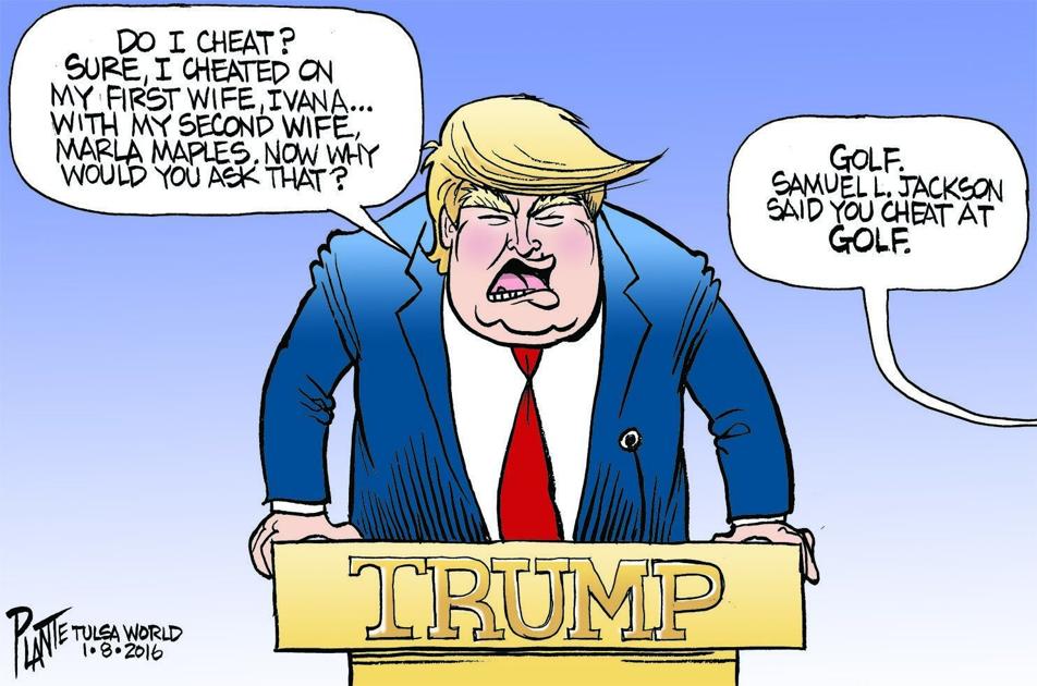 Bruce Plante Cartoon Does Trump Cheat Editorial Cartoonist Bruce
