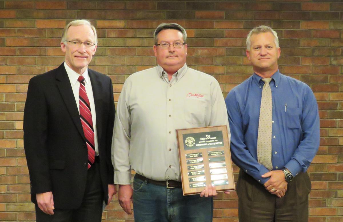 City of Owasso names Brandon Hancock Employee of the Quarter
