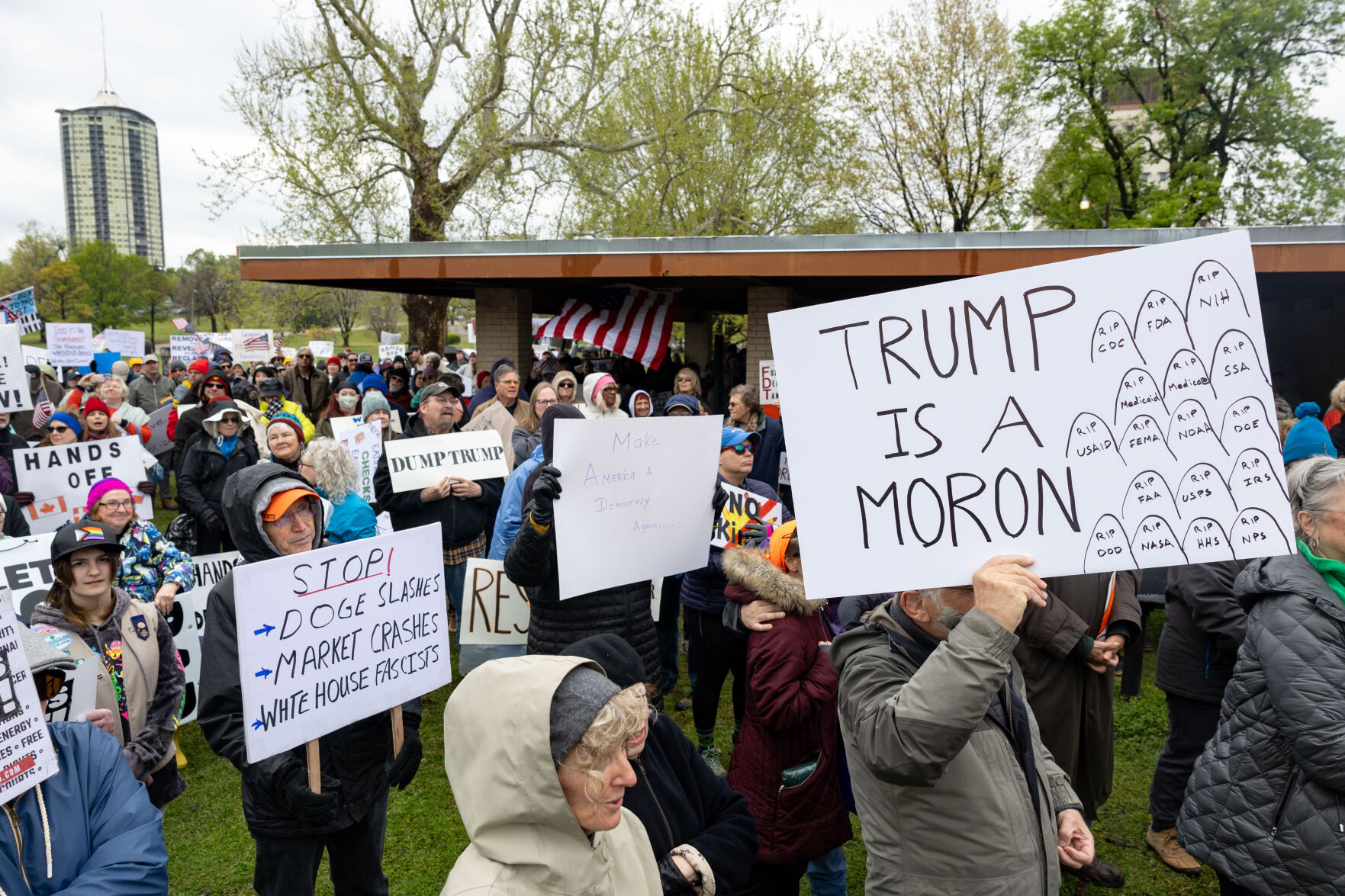 Photos: Hands Off protest at Dream Keepers Park