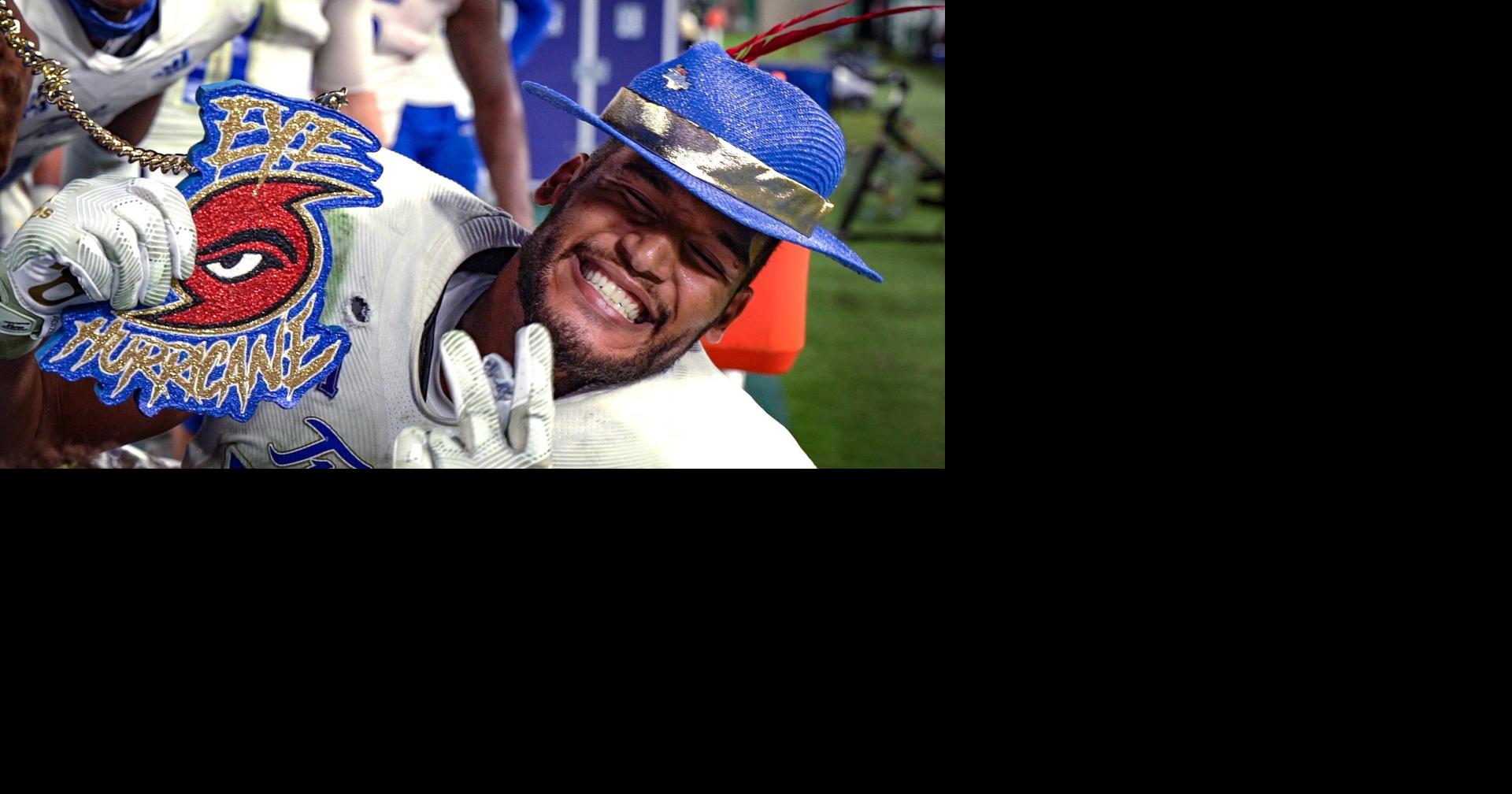 TU's new touchdown hat a gift from interim athletic director Rick Dickson