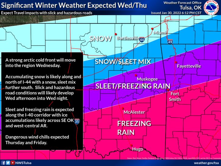 Forecasters: Dangerous winter storm expected Wednesday, Thursday