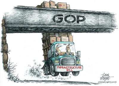 Cartoon: Infrastructure Low Bridge