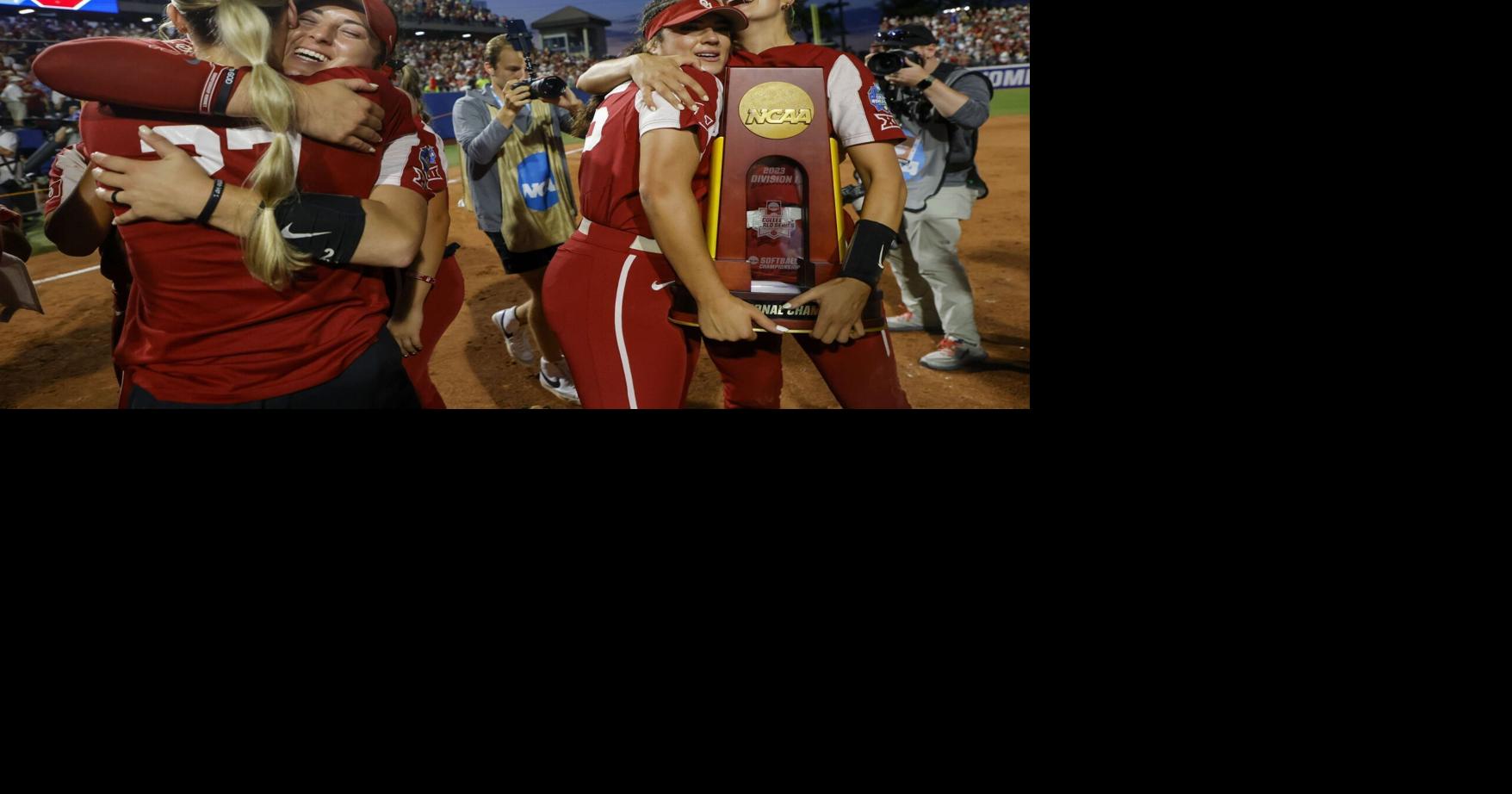 Photos: OU softball celebrates its third straight national title