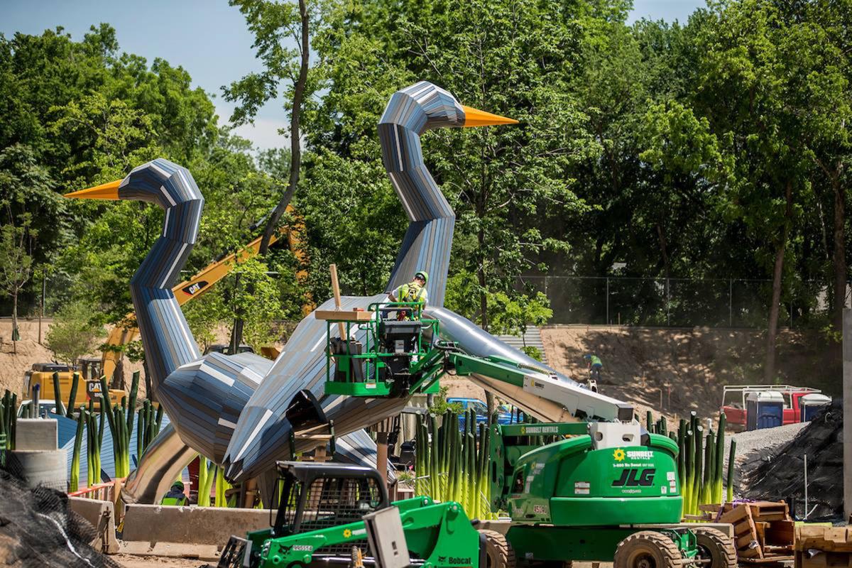 Photo gallery: Adventure Playground comes together at the Gathering Place