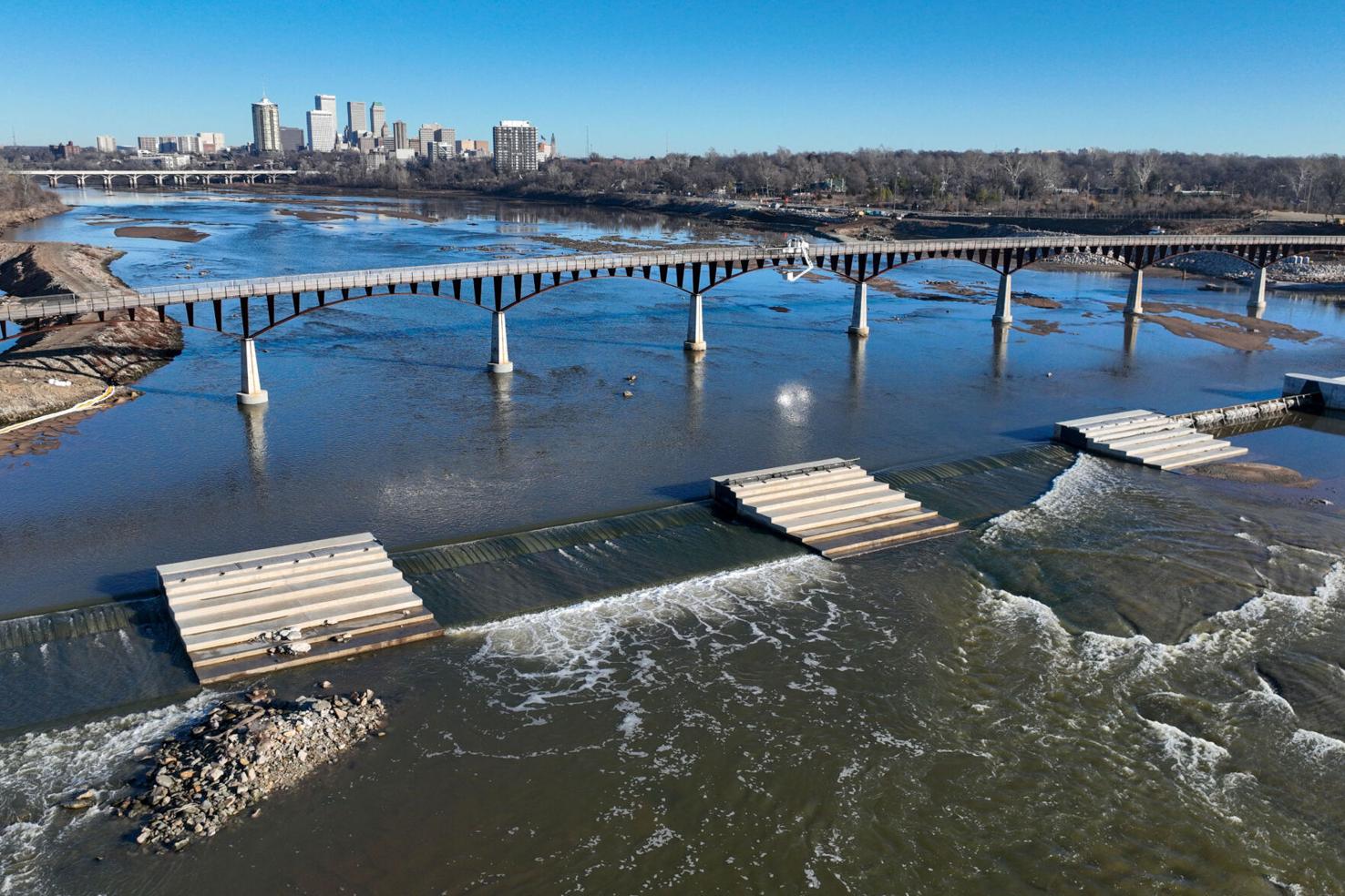 Tulsa's Zink Dam, pedestrian bridge preparations underway