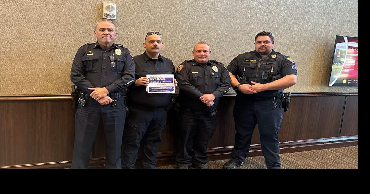 Skiatook police officer Justin Burch honored at 2024 Buckledown Awards
