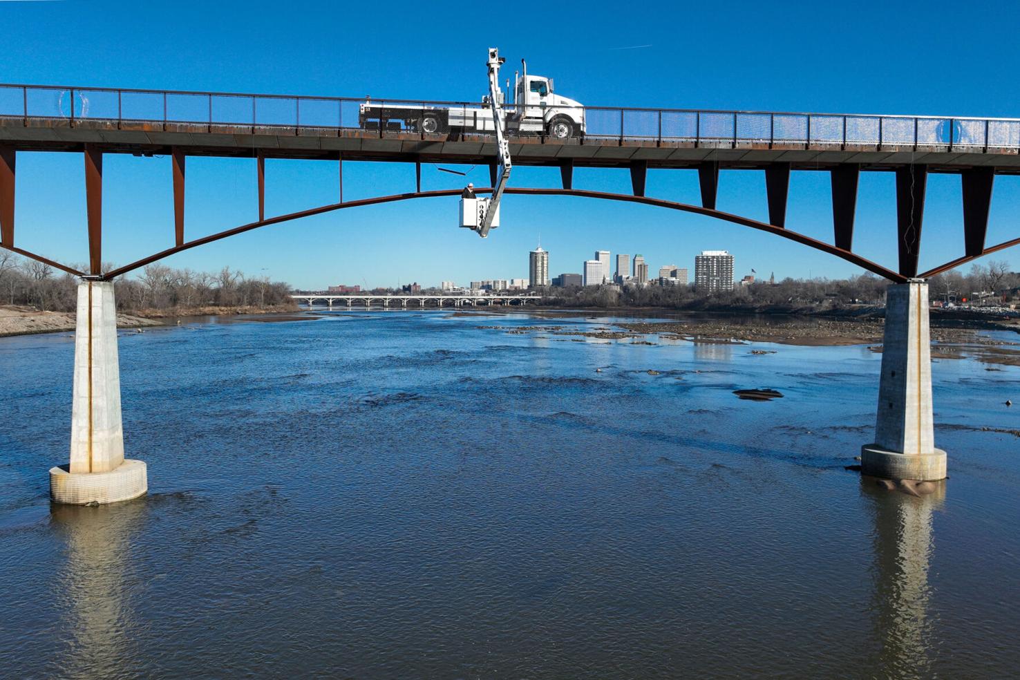 Tulsa's Zink Dam, pedestrian bridge preparations underway