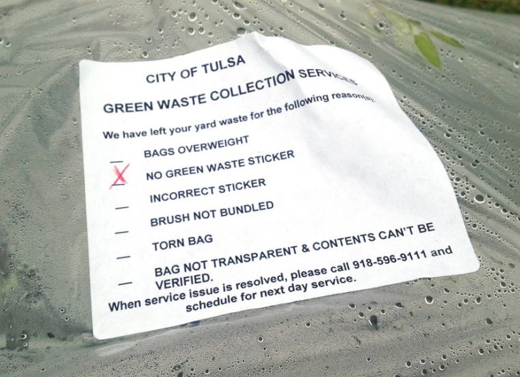 Demand for 'green waste' stickers likely to pick up starting Friday