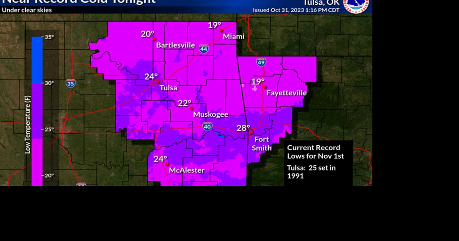 Tulsa's hard freeze Tuesday morning was ahead of schedule