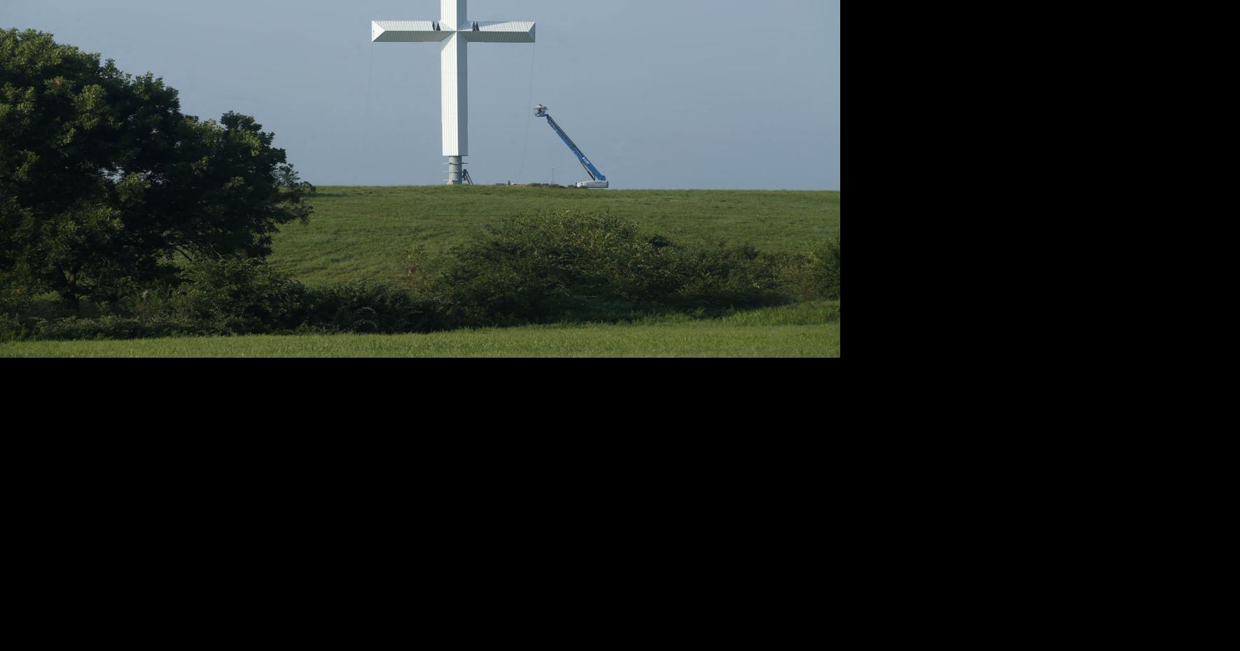 110-foot 'Cross on the Prairie' installed in Adair as part of Creation ...