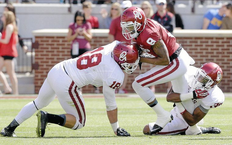 OU Spring Game 2015: Air Raid debut shaky but promising