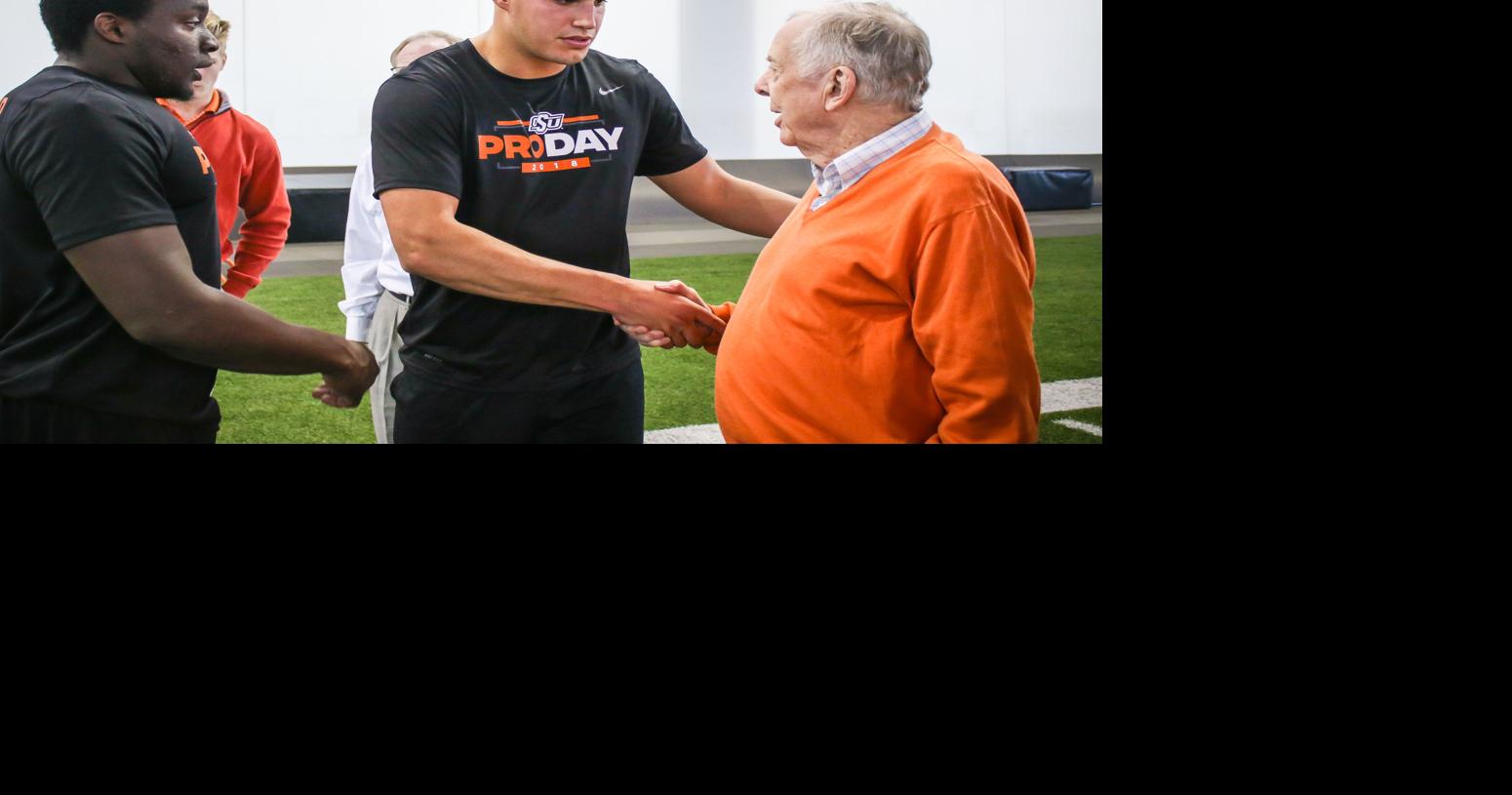 Oklahoma State booster T. Boone Pickens attends Cowboys pro day at ...